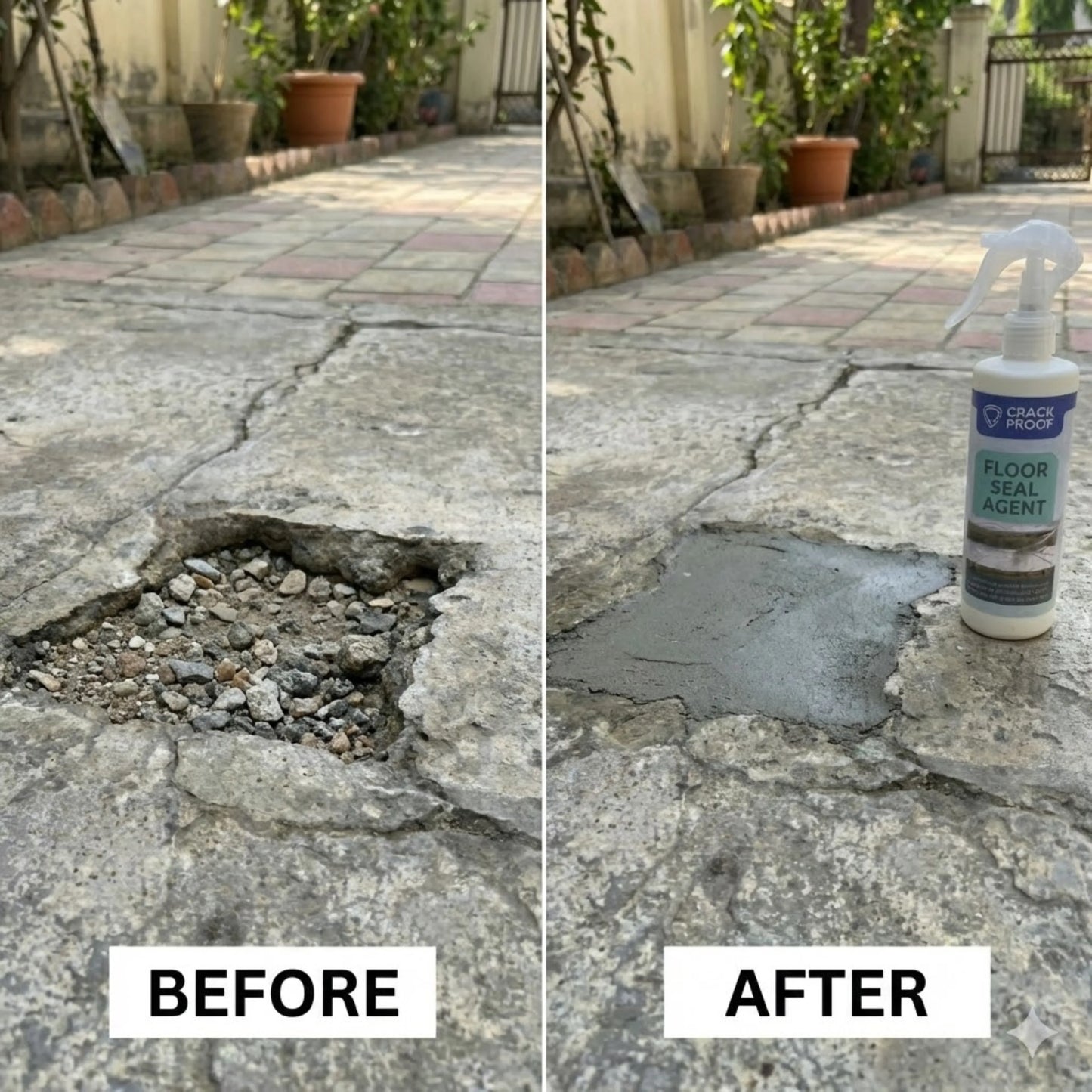 Crack Proof Floor Seal Agent | Waterproof Crack Repair Spray for Floors