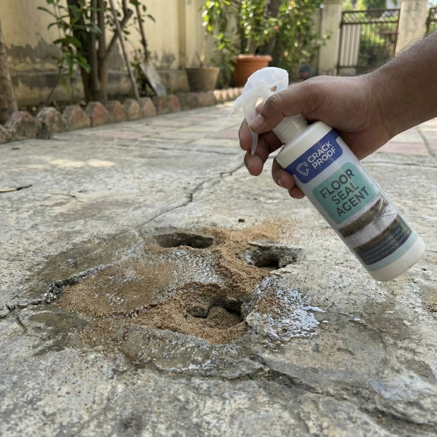 Crack Proof Floor Seal Agent | Waterproof Crack Repair Spray for Floors